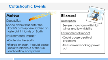 CATASTROPHIC EVENTS LESSON PLAN – A COMPLETE SCIENCE LESSON USING THE ...