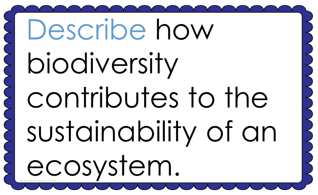 BIODIVERSITY LESSON PLAN – A COMPLETE SCIENCE LESSON USING THE 5E ...
