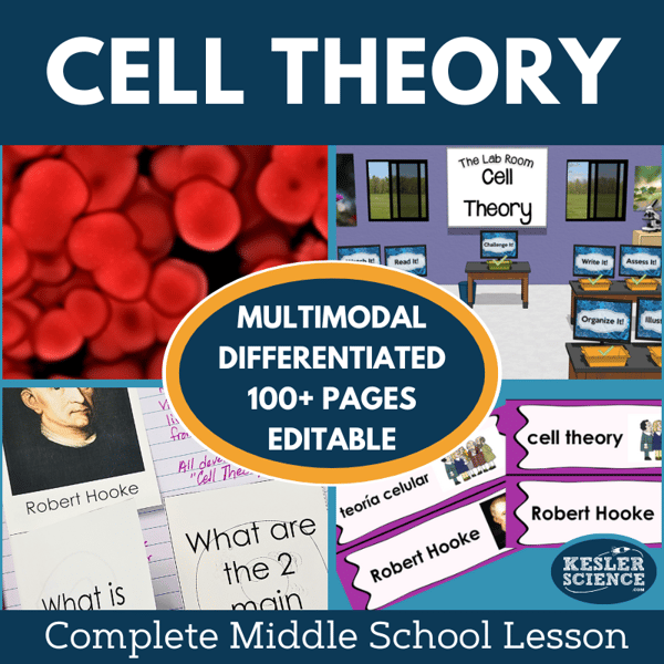 NGSS - Cell Parts & Functions Activities for Middle School Science