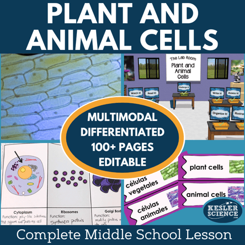 NGSS - Cell Parts & Functions Activities for Middle School Science
