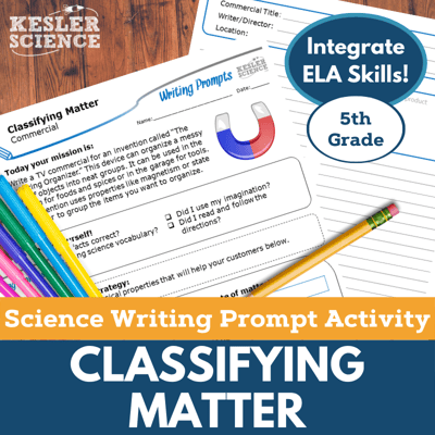 TEKS 5.6A Compare & Contrast Matter Activities for 5th grade Science