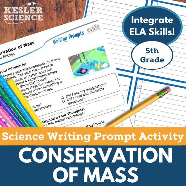 TEKS 4.6C Matter Conservation in Mixtures Activities 4th Grade Science