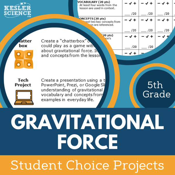 NGSS - Gravitational Force Activities for 5th Grade Science