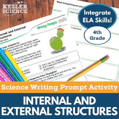 NGSS - Internal & External Structures Activities for 4th Grade Science