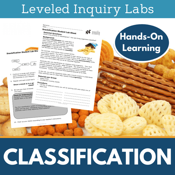 TEKS 7.14A Taxonomy Activities for Middle School Science