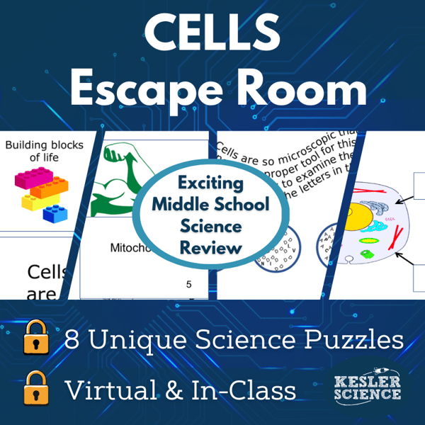 NGSS - Cell Parts & Functions Activities for Middle School Science