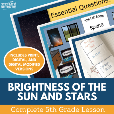NGSS - Brightness of the Sun and Stars Activities 5th Grade Science