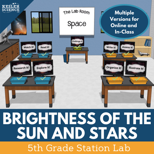 NGSS - Brightness of the Sun and Stars Activities 5th Grade Science