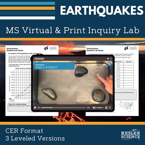 Earthquakes Activities for Middle School Science