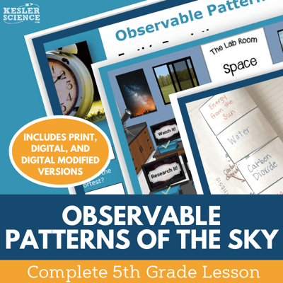 NGSS - Observable Patterns of the Sky Activities for 5th Grade Science
