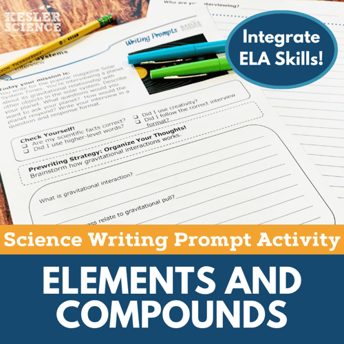 TEKS 7.6A Compare Elements & Compounds for Middle School Science