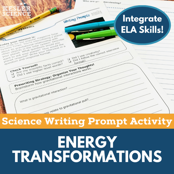 TEKS Energy Transformations in Systems for Middle School Science