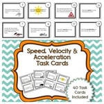Task Cards for Speed, Velocity, and Acceleration