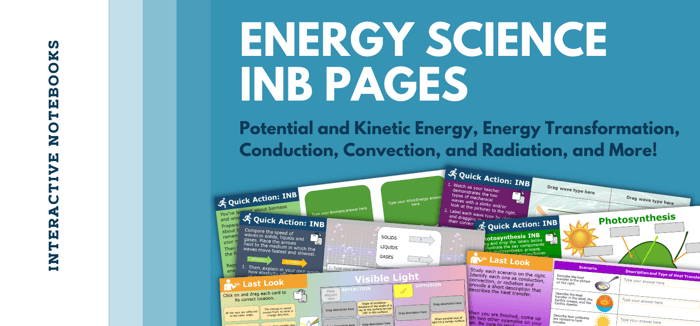 Energy Science Journal and Interactive Notebook Pages