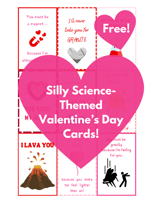 Free Silly Science Valentine's Cards!