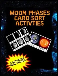 FREE Moon Phases Card Sort Activity