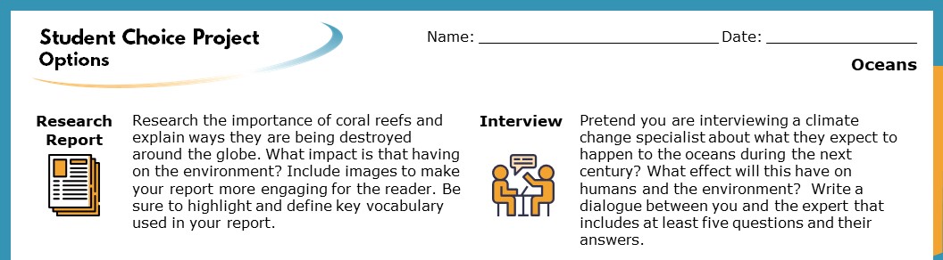 Oceans Lesson Plan – A Complete 5E Method Science Unit