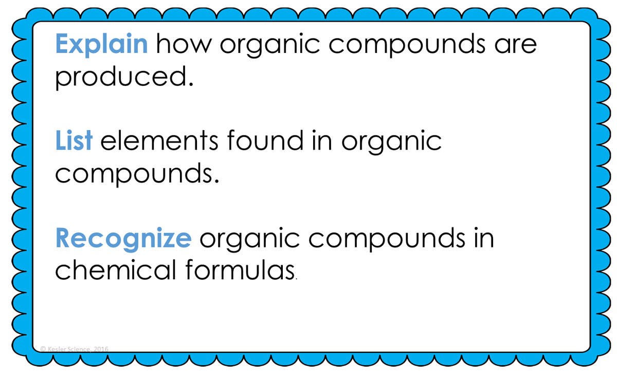 Organic Compounds Lesson Plan – A Complete 5E Method Science Unit