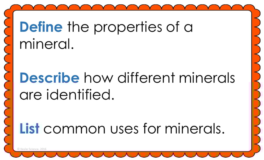 Properties of Minerals Lesson Plan - A Complete 5E Method Science Unit
