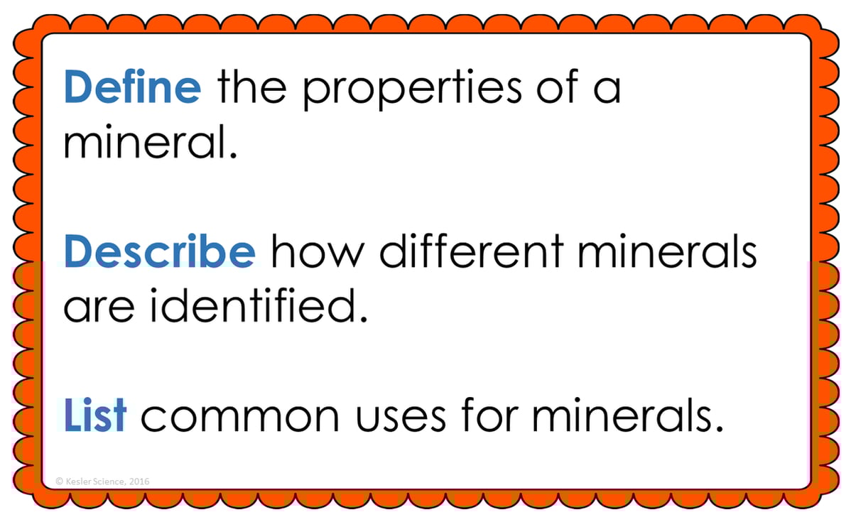 Properties of Minerals Lesson Plan - A Complete 5E Method Science Unit