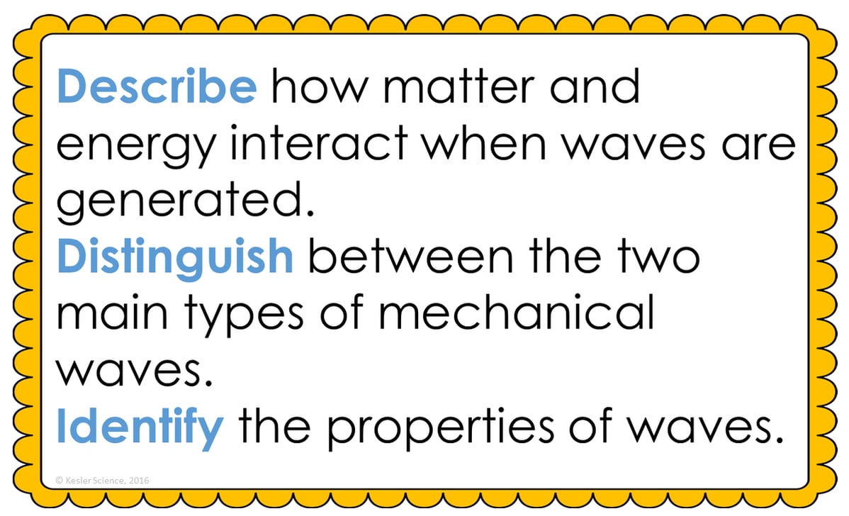 Properties of Waves Lesson Plan - A Complete 5E Method Science Unit