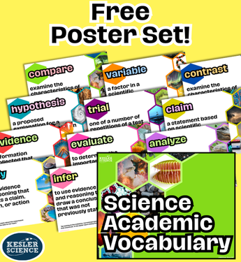 Free Science Academic Vocabulary Posters!