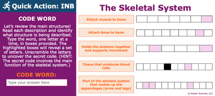 Skeletal System Lesson Plan - A Complete 5E Method Science Unit
