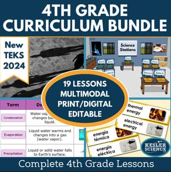 Kesler Science Texas NEW TEKS Resources