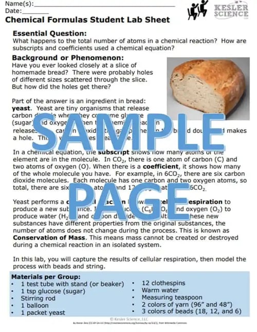 Conservation of Mass Inquiry Lab