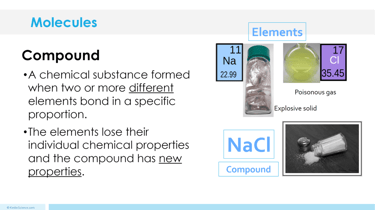 MOLECULES LESSON PLAN – A COMPLETE SCIENCE LESSON USING THE 5E METHOD ...