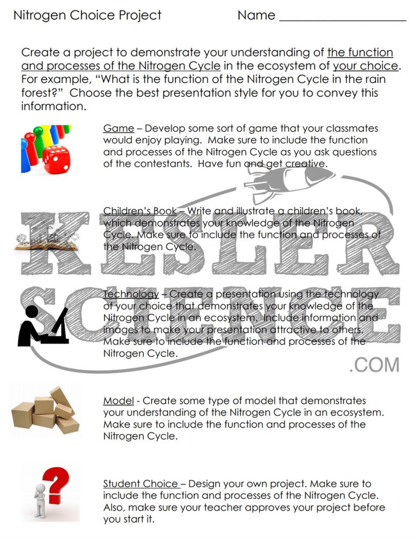 NITROGEN CYCLE LESSON PLAN – A COMPLETE SCIENCE LESSON USING THE 5E ...