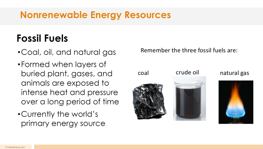 NONRENEWABLE ENERGY RESOURCES LESSON PLAN – A COMPLETE SCIENCE LESSON ...