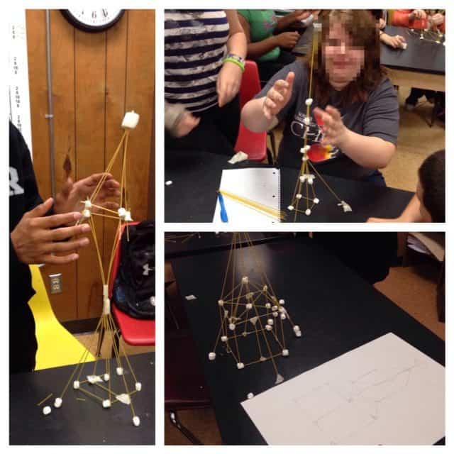 Spaghetti and Marshmallows Tower Building Lab