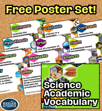 Free Science Academic Vocabulary Posters Fall 2025