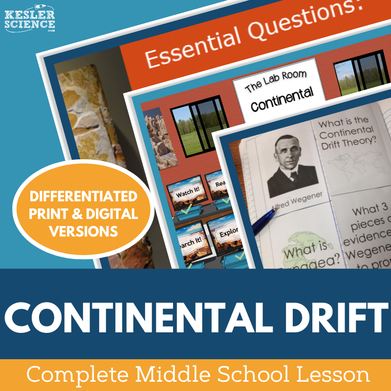 Continental Drift Activities for Middle School Science