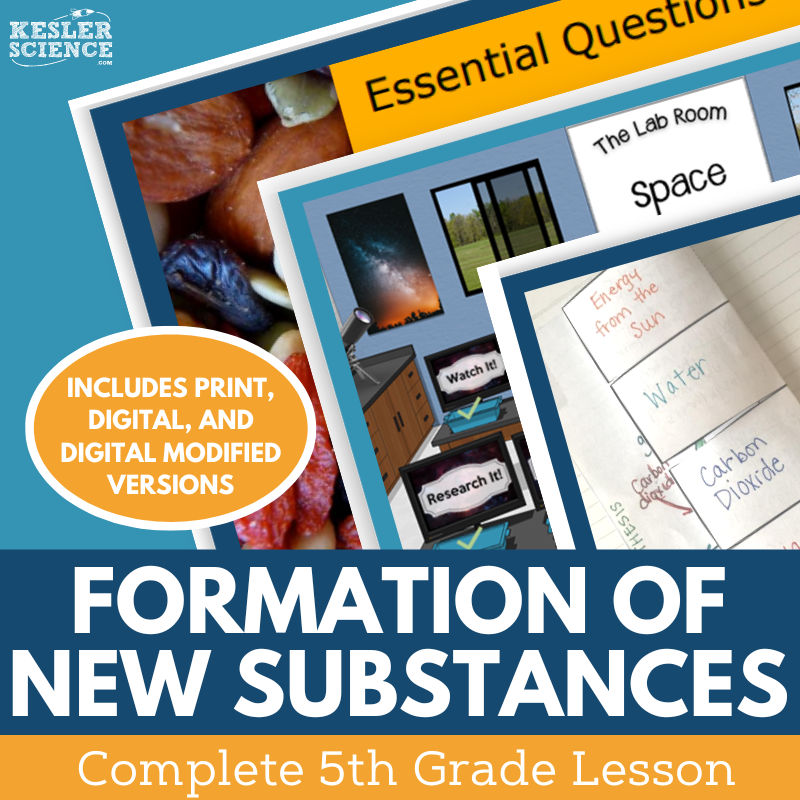 Formation of New Substances Activities for 5th Grade Science