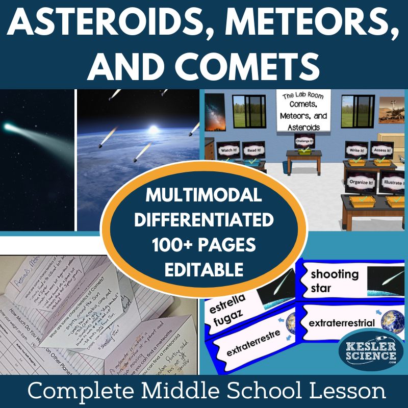 Asteroids, Meteors, and Comets Activities for Middle School Science