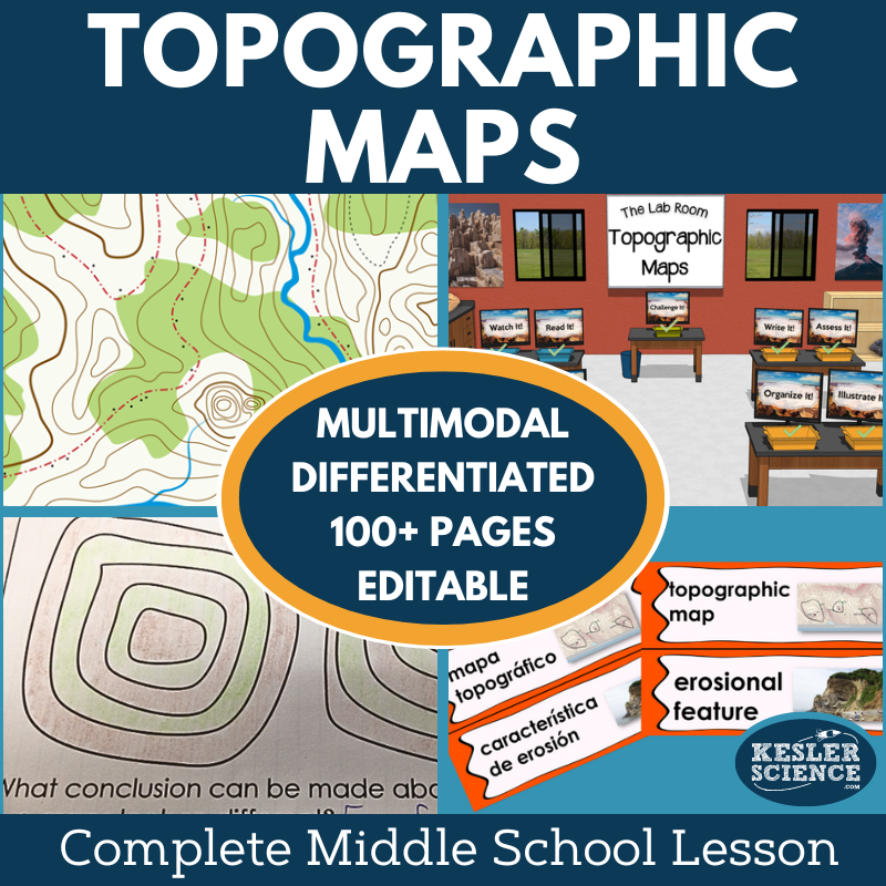 Topographic Maps Activities for Middle School Science