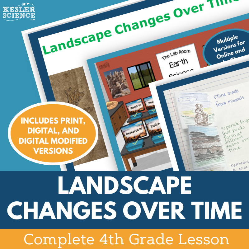 NGSS - Landscape Changes Activities for 4th Grade Science