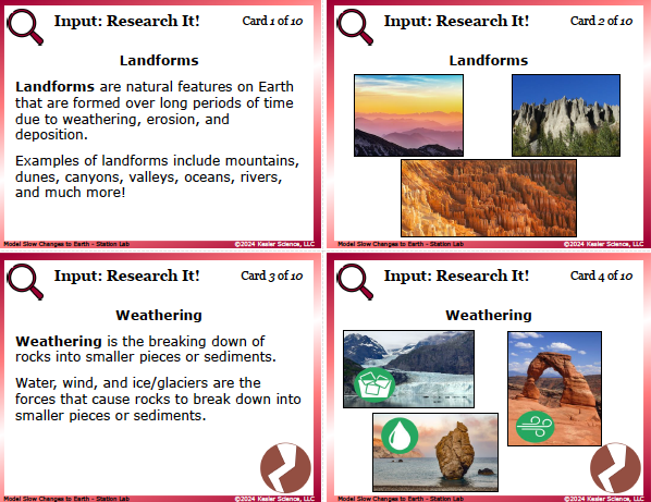 Weathering, Erosion, Deposition Activity: 8 Hands-On Stations (TEKS 4 ...