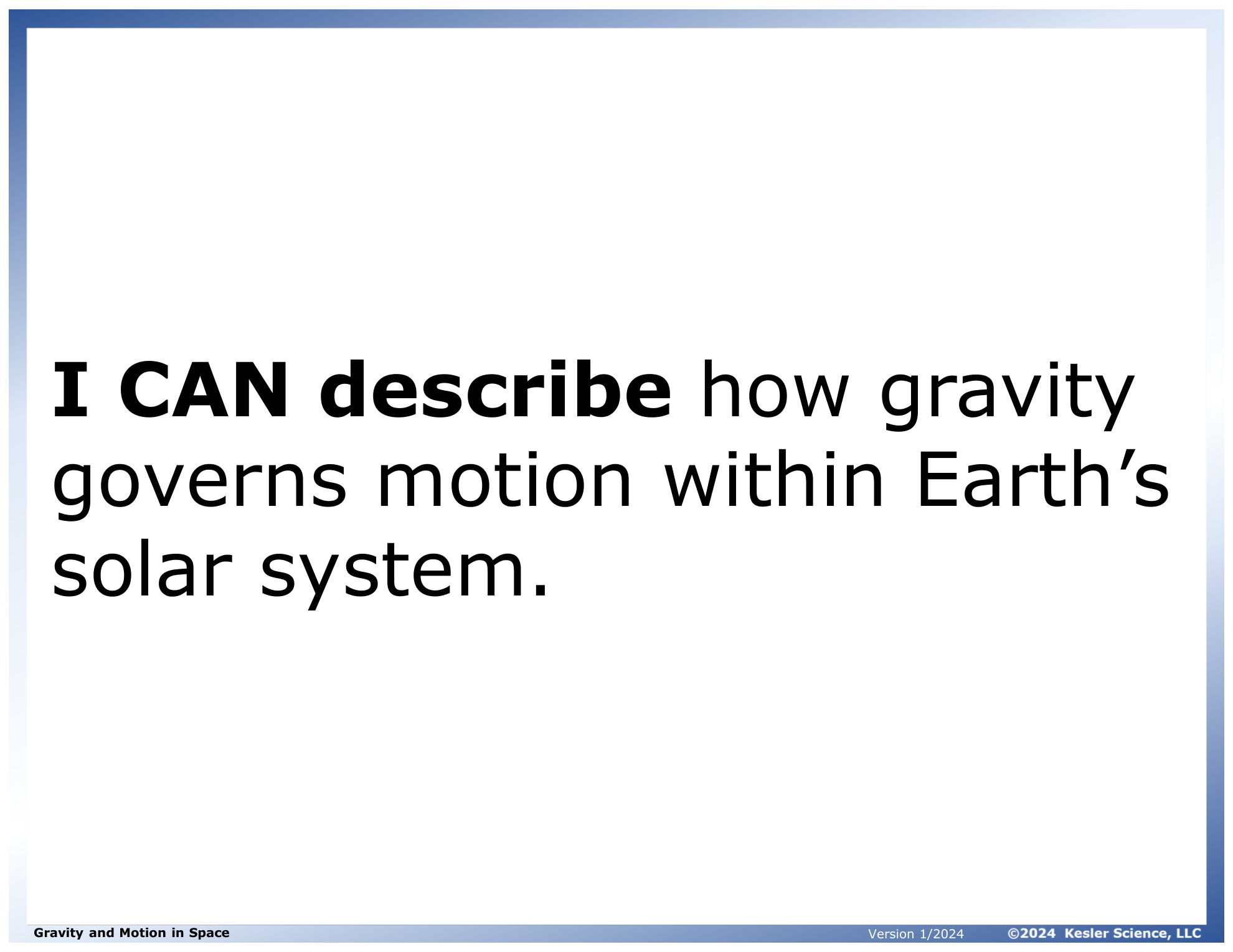 Gravity & Motion in Space Lesson Plan (TEKS 7.9B) | Kesler Science