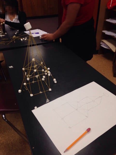Spaghetti and Marshmallows Tower Building Lab